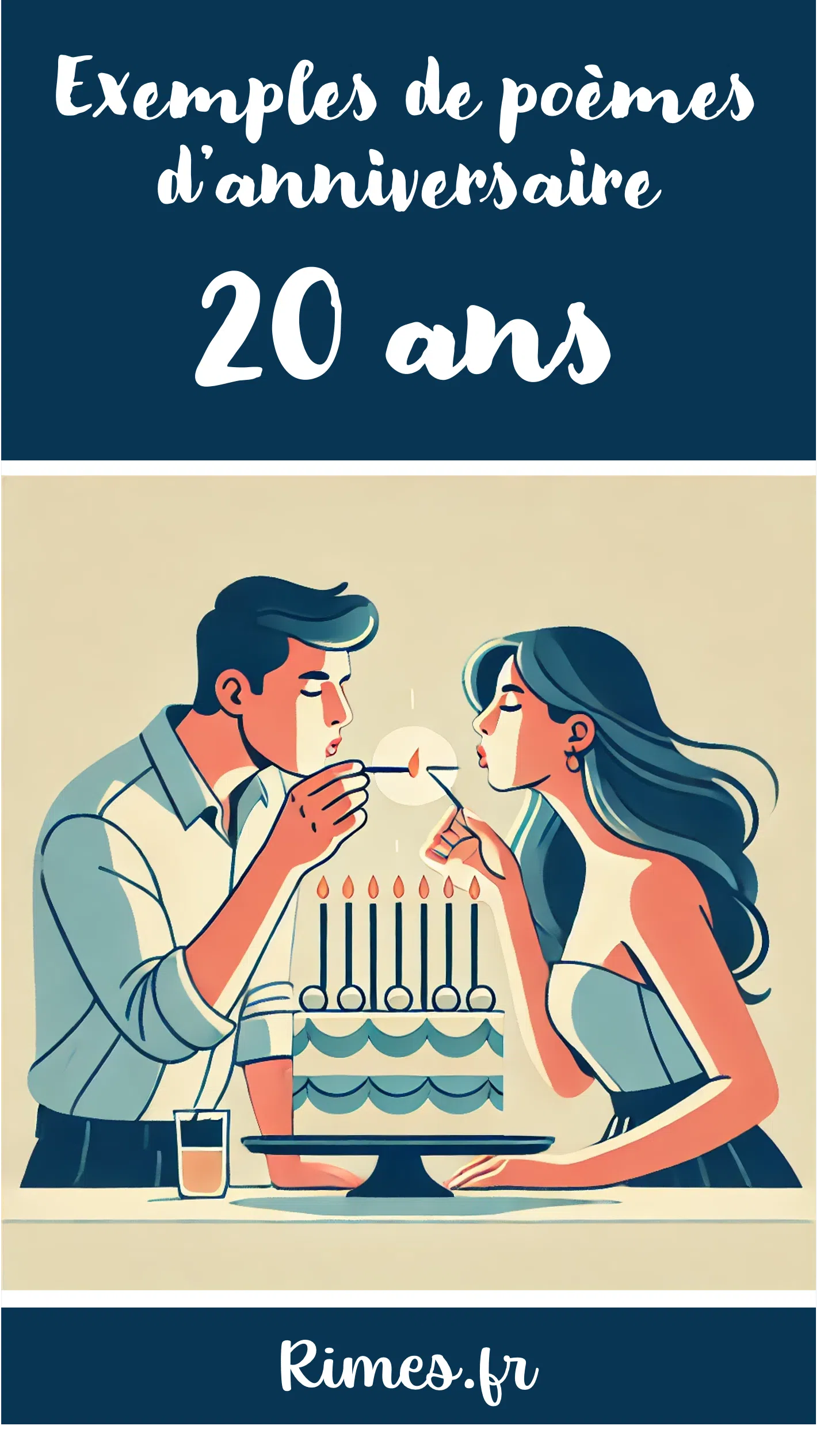 Exemples de poèmes d'anniversaire 20 ans